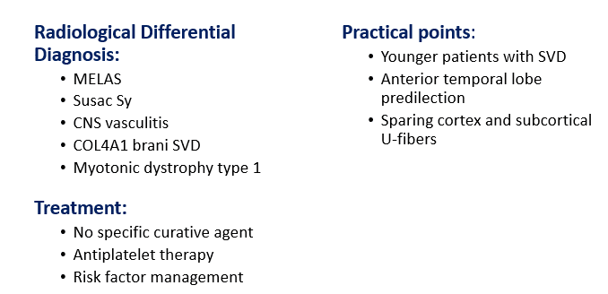CADASIL - Diagnosis and Treatment - World Stroke Academy